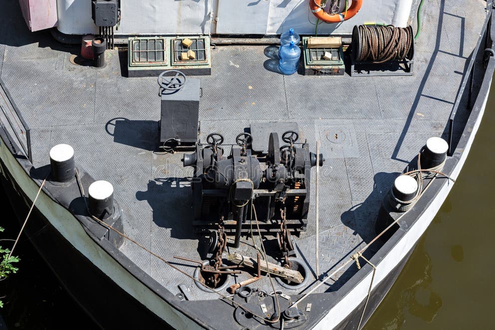 Rigging on the boat stock image. Image of winch, ship - 363503277