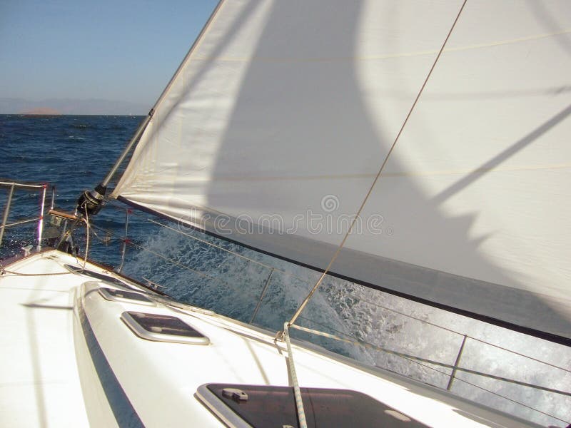 Rigging parts sail stock image. Image of sailing, mediterranean - 50209055