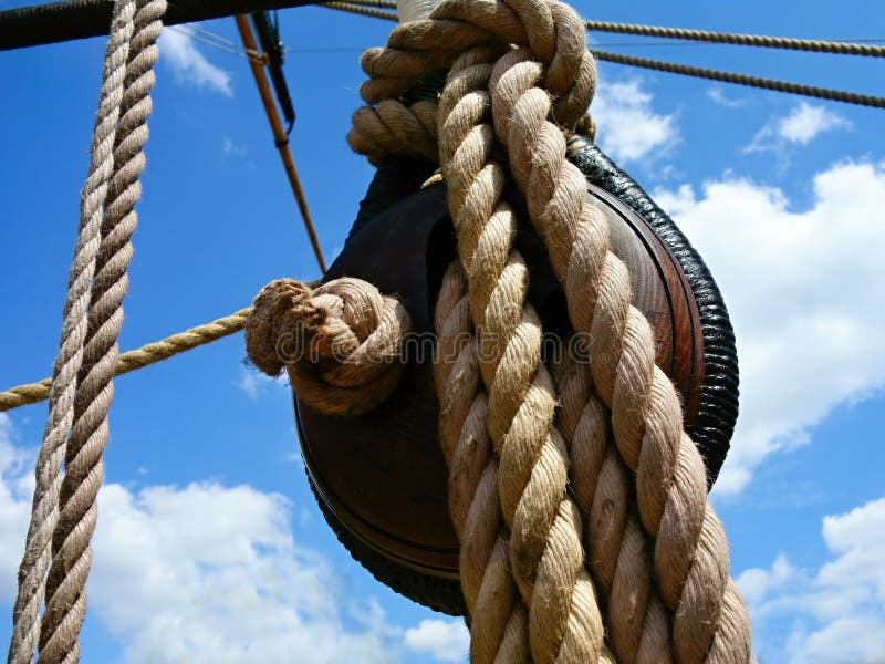 Rigging on sailboat stock image. Image of yard, historical - 359801071