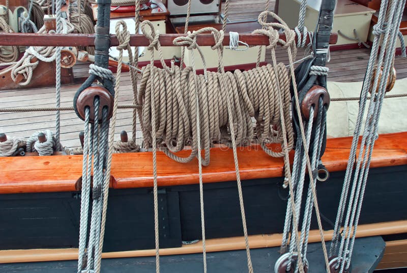 Rigging of a sailing ship stock photo. Image of pier - 70512486