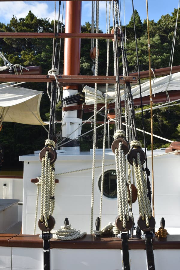 Rigging of sailing ship stock photo. Image of wharf, vintage - 77170666