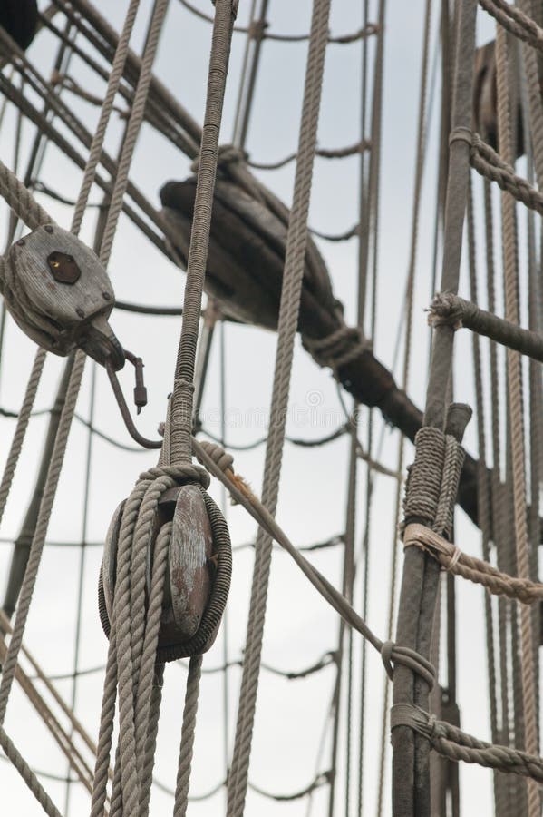 Rigging of sailing vessel stock photo. Image of frigate - 25096886