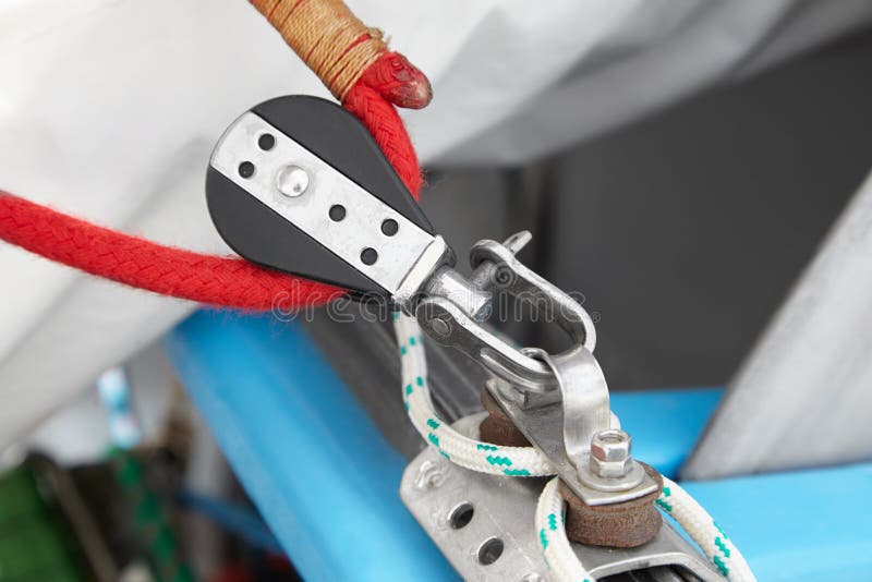 Rigging of sailing yachts stock image. Image of close - 74406711