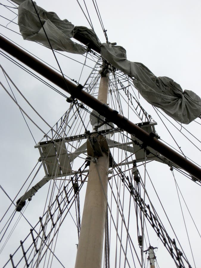 Schooner Rigging stock image. Image of lines, marine - 12350925