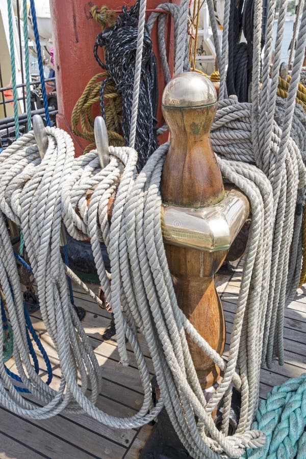 Rigging on a ship stock image. Image of intertwined, ship - 44252691