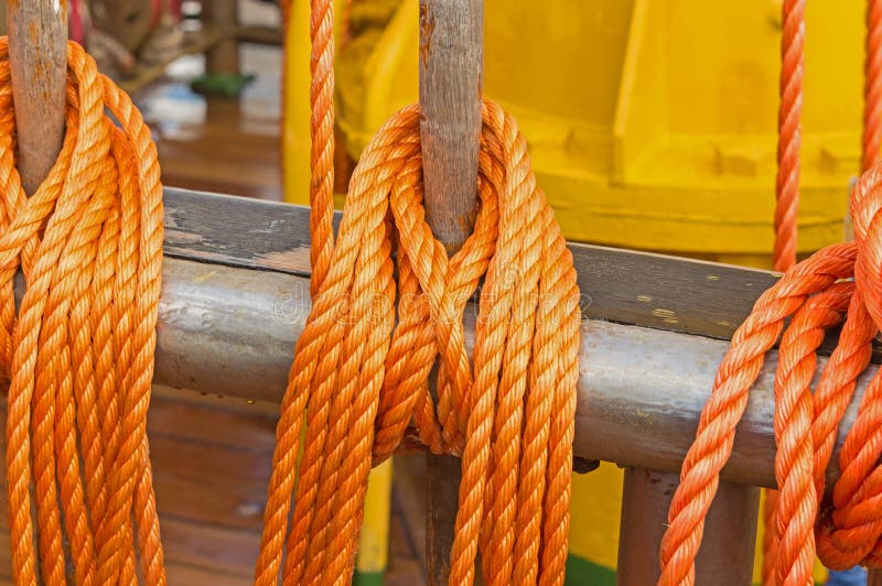 Rigging on a ship stock photo. Image of braided, cable - 81780564