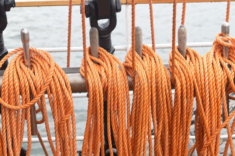 Rigging on a ship stock image. Image of braided, outdoors - 92813887
