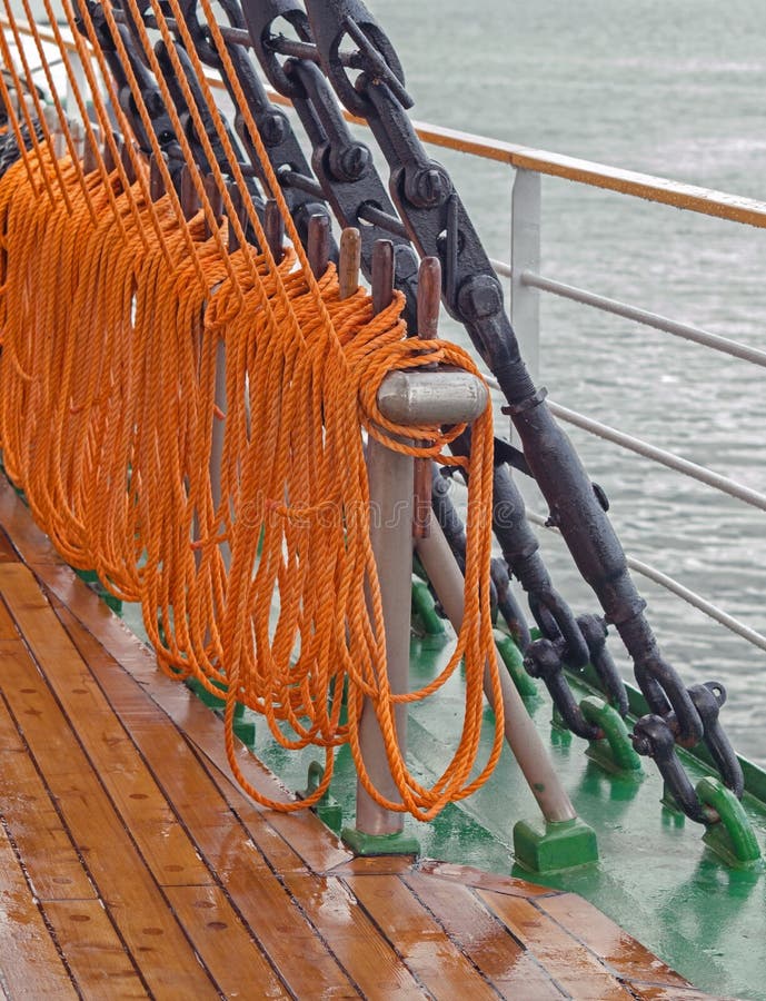 Rigging on a ship stock photo. Image of nautical, cable - 131089206