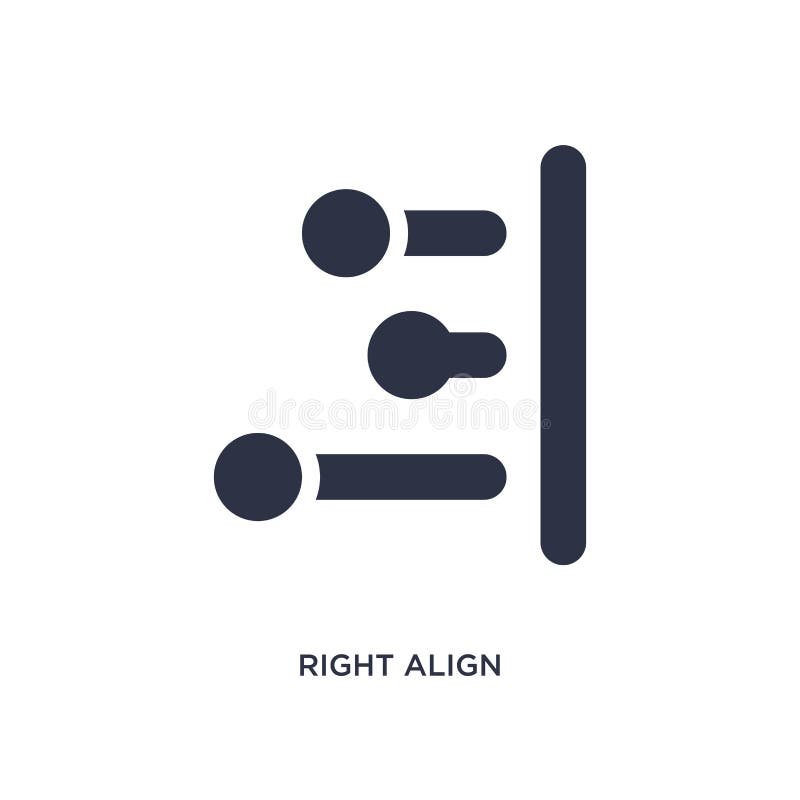 Vertical Align Icon in Different Style Vector Illustration. Two Colored ...