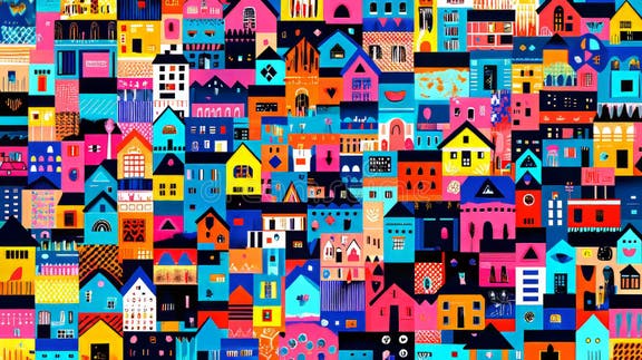 Right-aligned Eclectic Patchwork Architectural Design is Presented in a ...