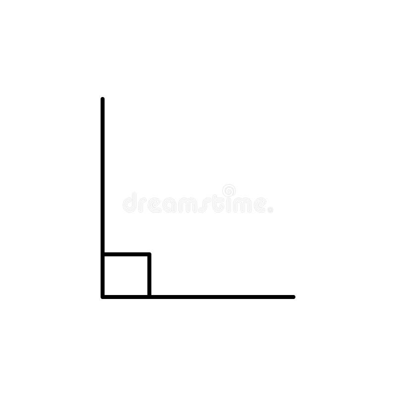 Right Angle Icon. Geometric Figure Element for Mobile Concept and Web ...