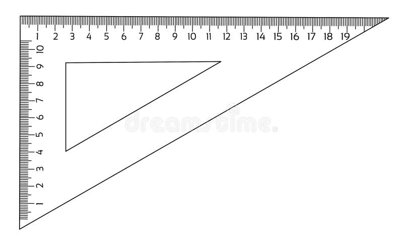 45 90 Triangle Ruler Clipart
