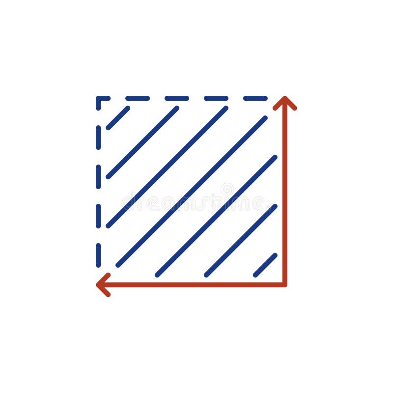 Right Angle Vector Square Concept Colored Icon or Symbol Stock ...