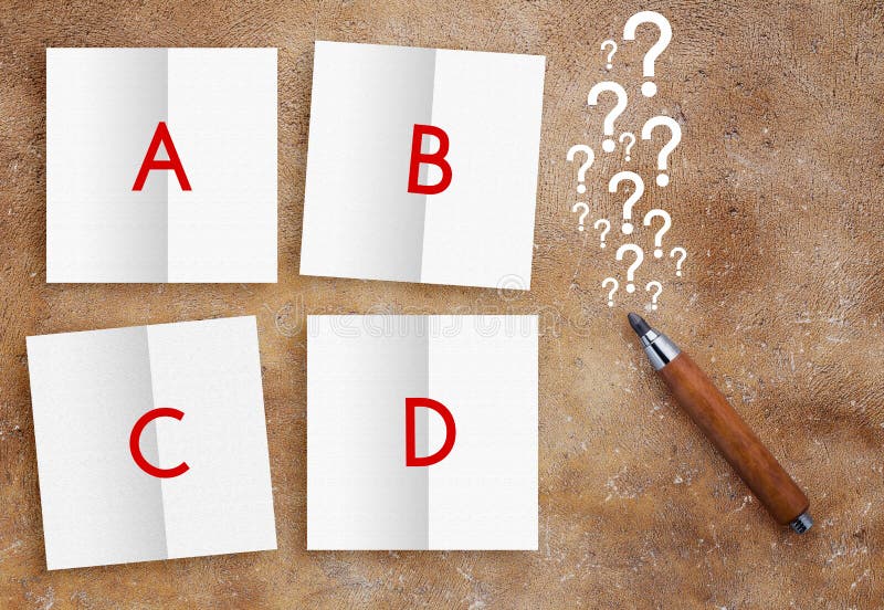 The Right Answer Business Concept Stock Photo - Image of questionnaire ...