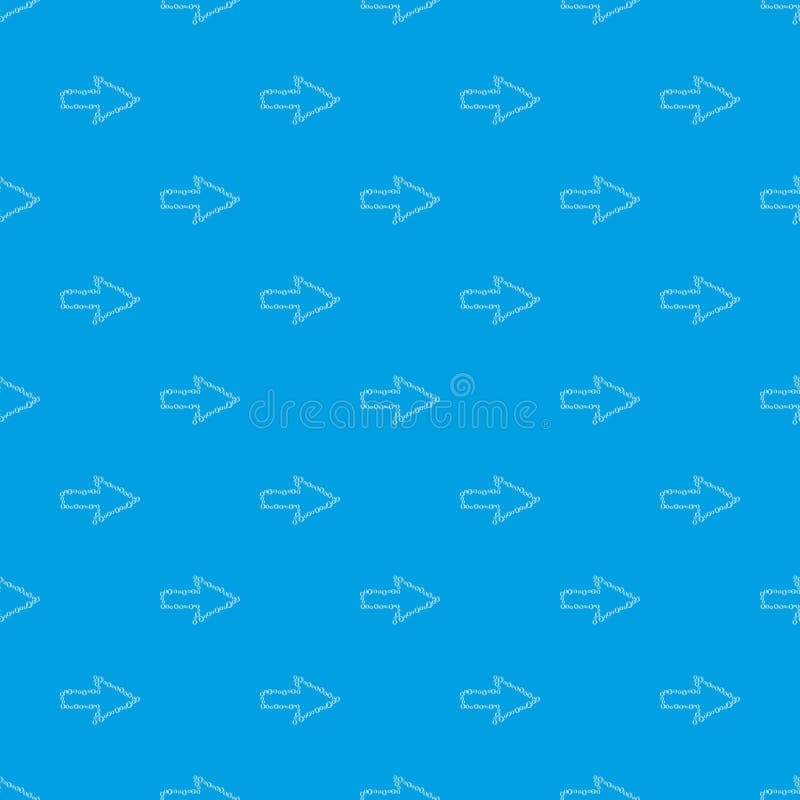 Right Arrow with Bubble Contour Pattern Vector Seamless Blue Stock ...