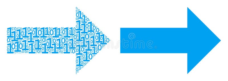 Right Arrow Composition of Binary Digits Stock Vector - Illustration of ... Right Arrow Composition of Binary Digits Stock Vector - Illustration of ...