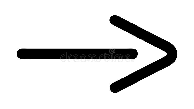 Right Arrow Icon Vector Graphic Illustration, Directional Symbol ...