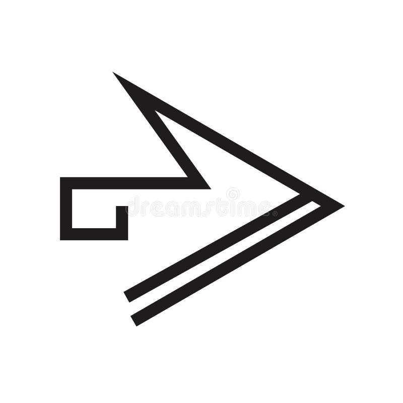 Right Arrow Icon Vector Sign and Symbol Isolated on White Background ...