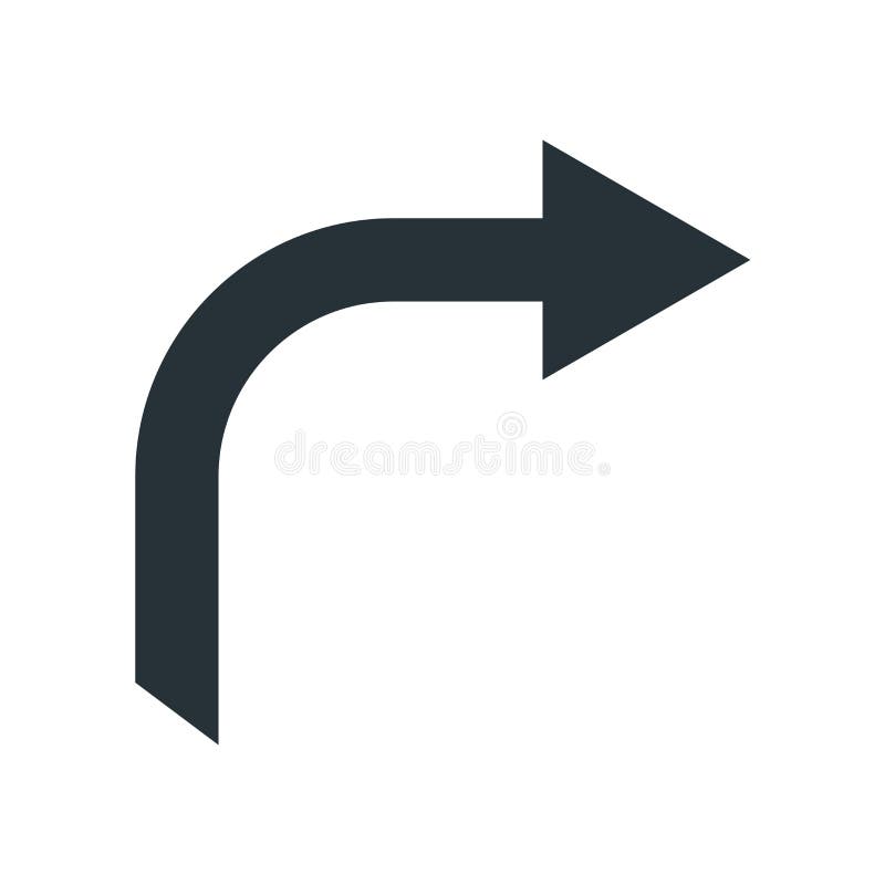 Right Arrow Icon Vector Sign and Symbol Isolated on White Background ...