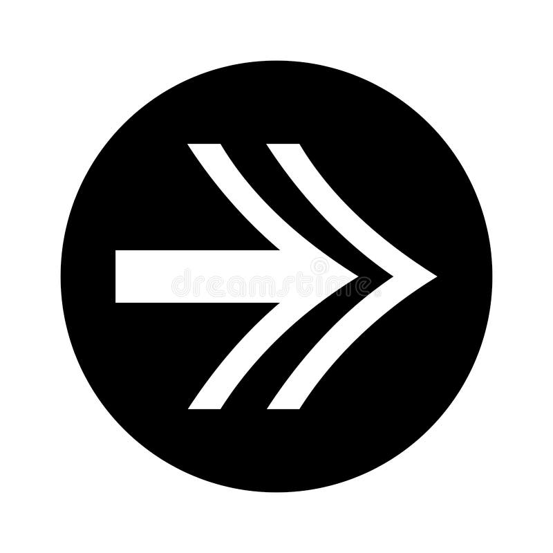 Right arrow isolated icon stock vector. Illustration of isolated - 90847713