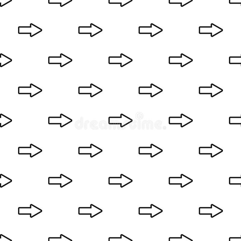 Right Arrow Pattern, Simple Style Stock Vector - Illustration of ...