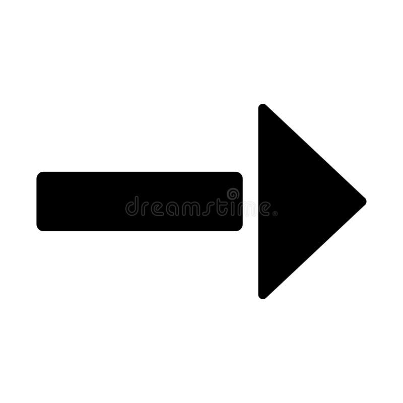 Right arrow sign icon stock vector. Illustration of arrows - 224651940