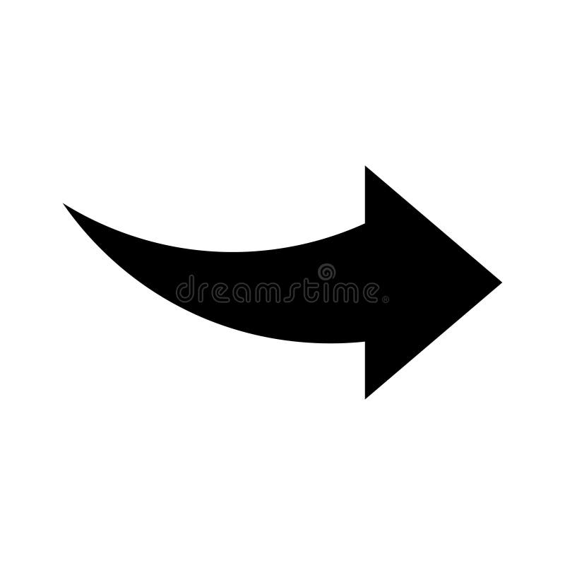 Right arrow sign icon stock vector. Illustration of black - 224652118