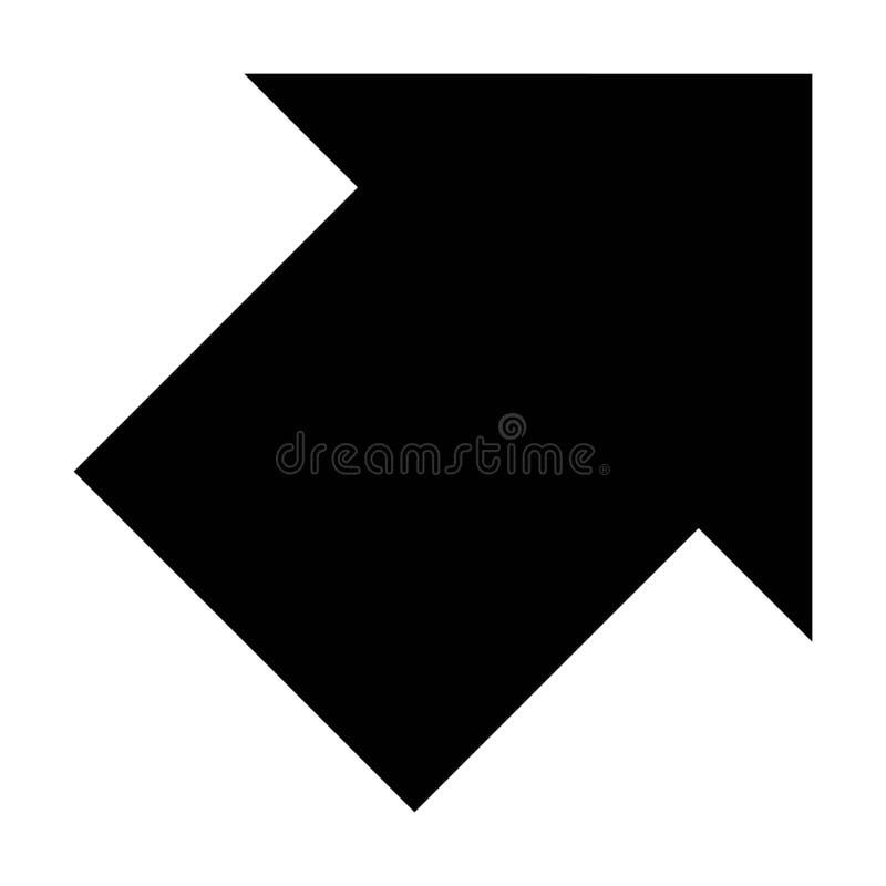 Right Arrow Symbol Icon Vector for Web and Application in a Black Flat ...
