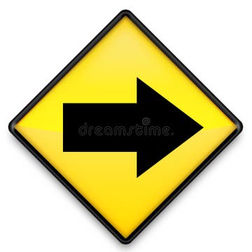 Right Arrow Yellow Sign Stock Illustrations – 5,923 Right Arrow Yellow ...