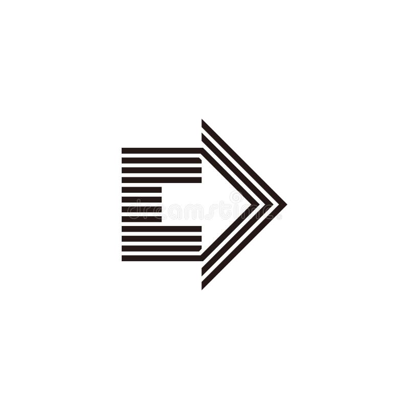 Right Arrows Atripes Negative Space Logo Vector Stock Vector ...