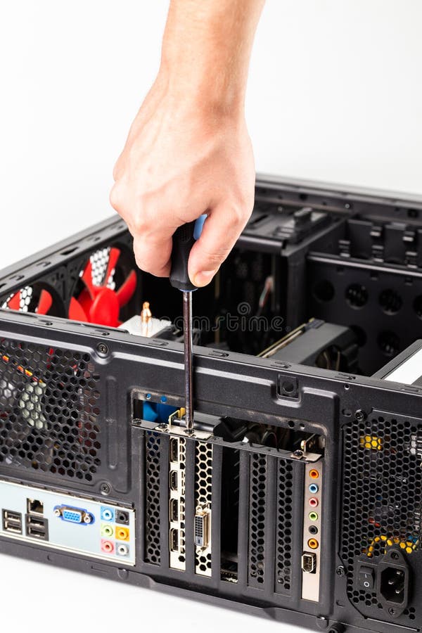Unscrewing Computer Case Stock Photos - Free & Royalty-Free Stock ...