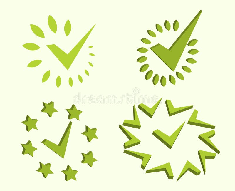 Right Check Mark Vector Shape or Icon Stock Vector - Illustration of ...