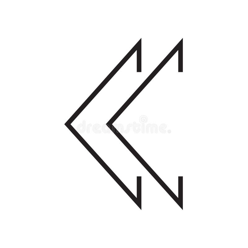 Down Chevron Icon Vector Sign and Symbol Isolated on White Background ...