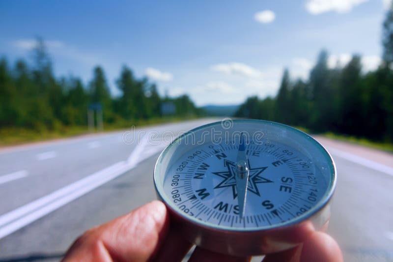Right Compass is always Needed Stock Image - Image of adventure, land ...