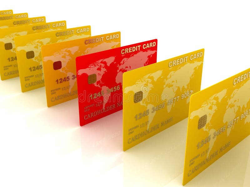 The right credit card stock illustration. Illustration of biometrics ...