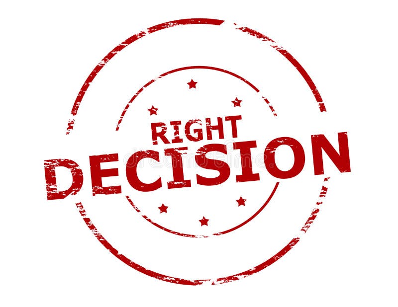 Right decision stock illustration. Illustration of rubber - 92069962