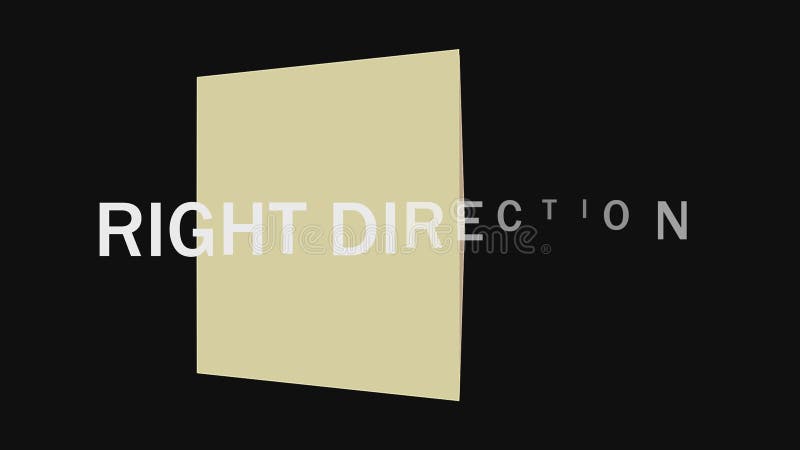 Right Direction, Animation 3d Pyramid and Letters. Pyramid Changing ...