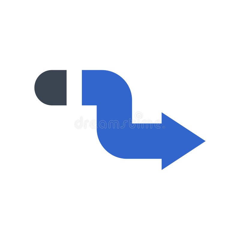 Right direction icon stock vector. Illustration of designed - 214658961