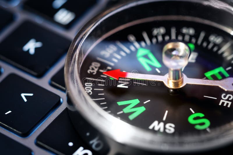 Right Direction Idea. Orientation Towards Business Development Concept ...