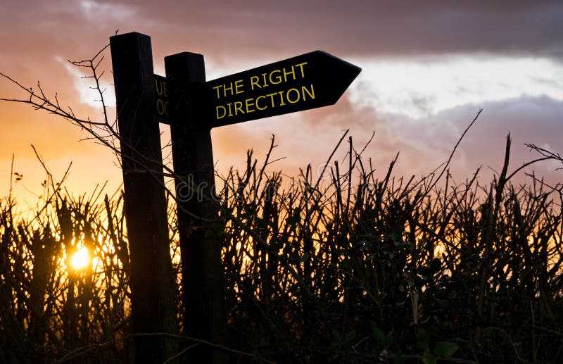 Right Direction Sign stock image. Image of help, right - 23051661