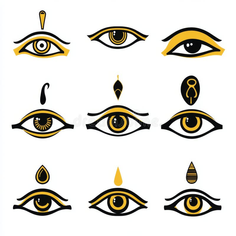 The Right Eye of Horus, a Symbol of the Sun in Ancient Egyptian ...