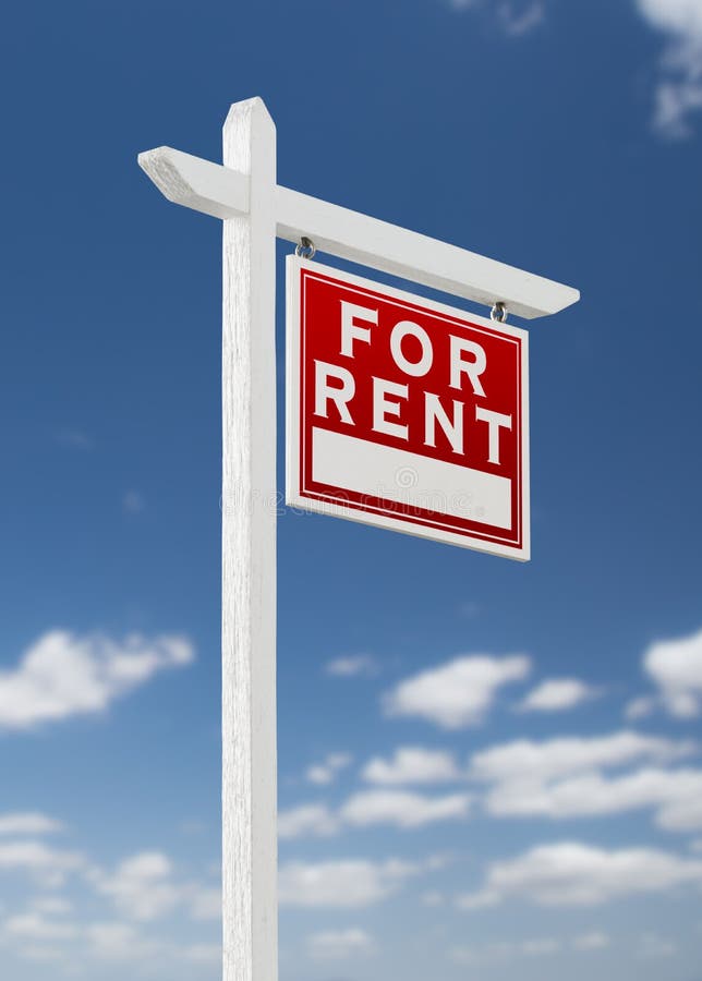 For Rent Sign on Laptop stock image. Image of communication - 5718713