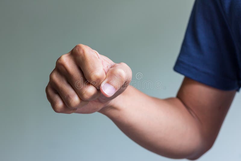 Right fist ready to fight stock image. Image of power - 47917677