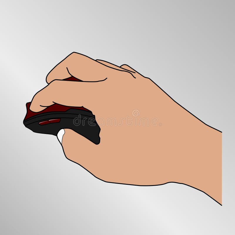 Right Hand Hold Mouse Pointer 2d Vector Graphic Stock Vector ...