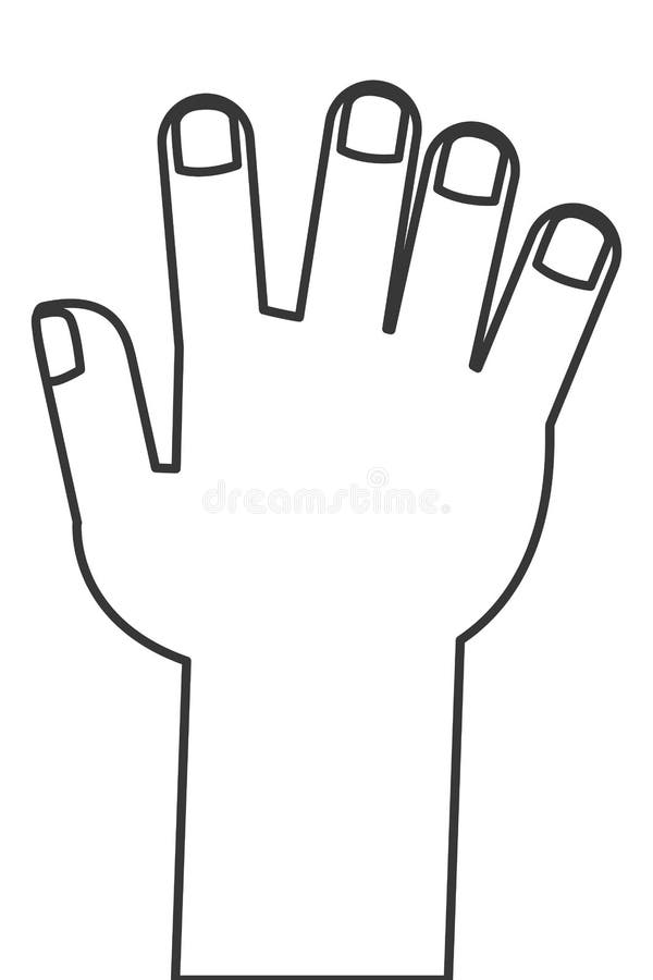 Right hand icon stock illustration. Illustration of humanized - 73384819