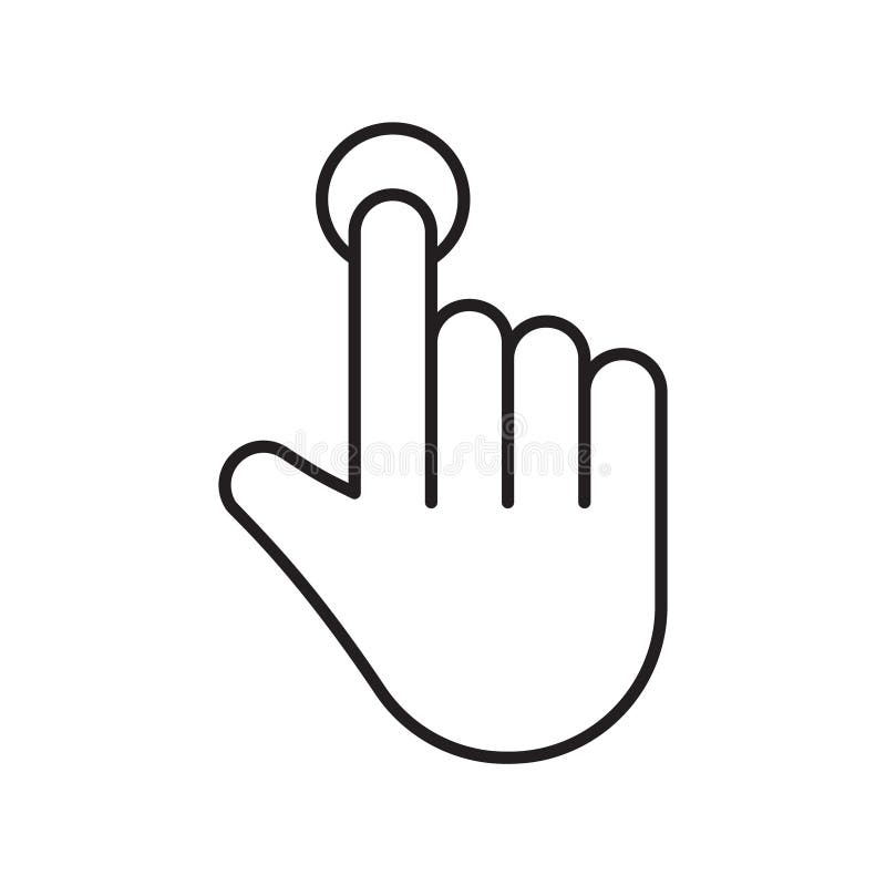 Finger Pressing Logo Stock Illustrations – 352 Finger Pressing Logo ...