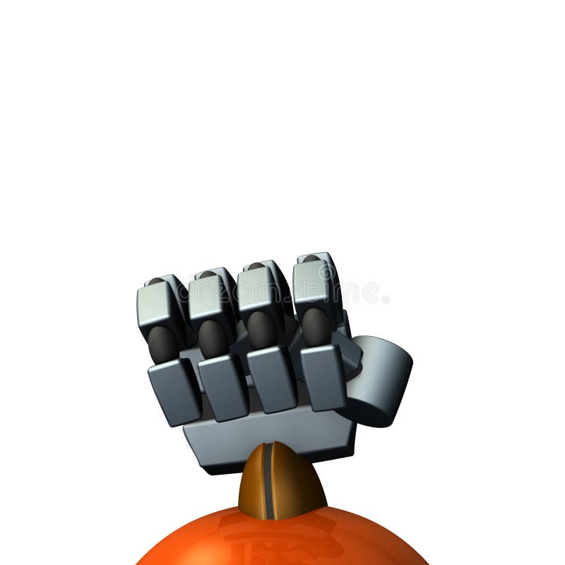 Robot Fist stock vector. Illustration of gray, illustration - 38111017