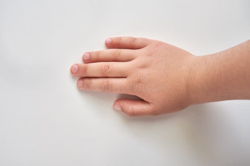Right Hand of a Six Year Old Girl Stock Image - Image of right, finger ...