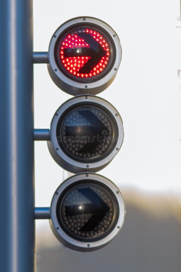 Right-hand traffic light stock image. Image of intersection - 189566019