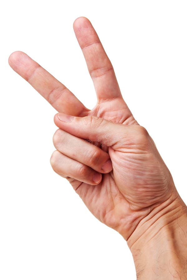 Hand - victory sign stock photo. Image of isolated, concepts - 6406536